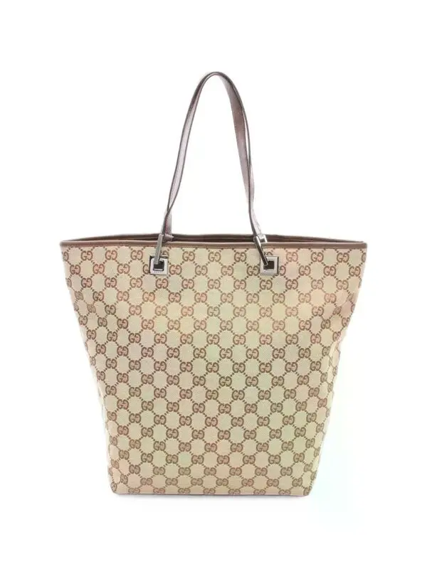 Gucci 2000s Gg Canvas Tote Bag - Neutrals