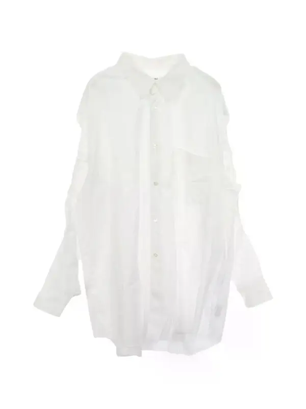 Comme Des Garçons 2010s Long-sleeved Shirt - White