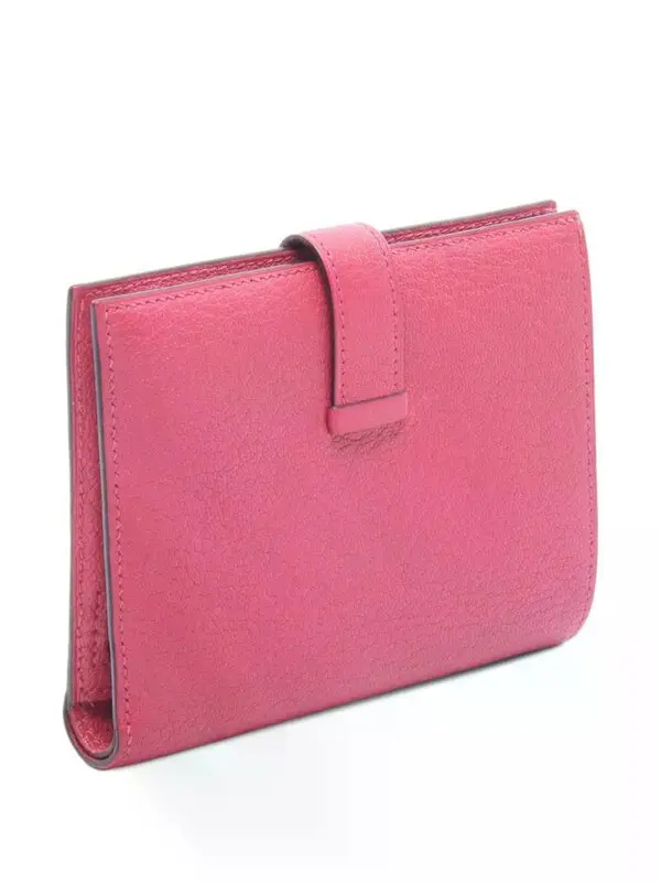 Hermès 2017 Bearn Compact Bi-fold Wallet - Pink