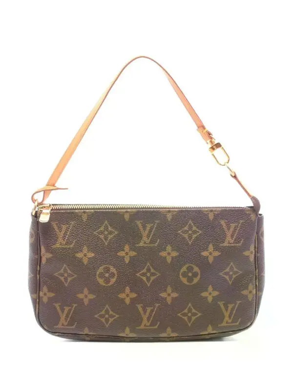 LOUIS VUITTON Pochette Accessoires Monogram Tote Bag - Brown