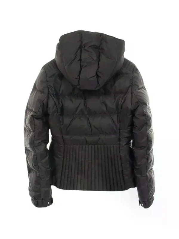 Prada Quilted Puffer Jacket With Logo Plate