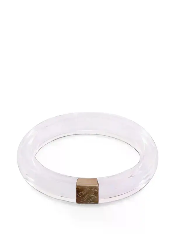 LOUIS VUITTON 2010s Nightclubber Pm Engraved-logo Bracelet