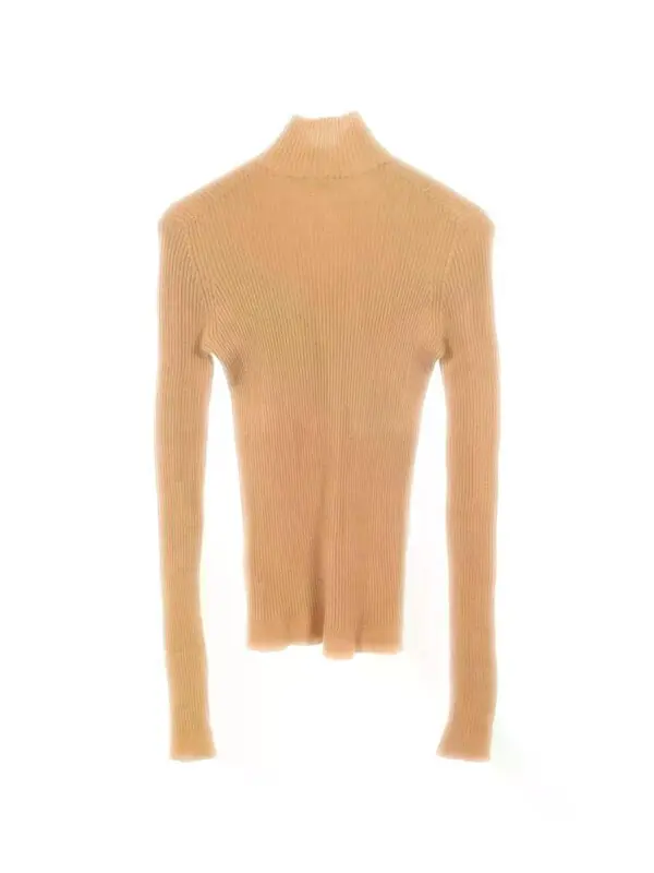 Hermès Ribbed Turtleneck Sweater - Neutrals