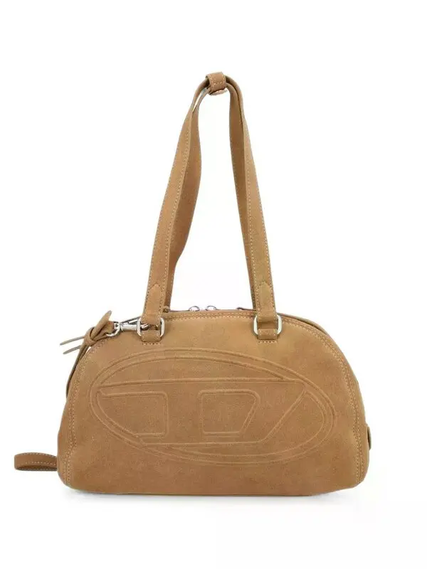 DIESEL® 1dr Suede Shoulder Bag With Embossed Oval D Logo