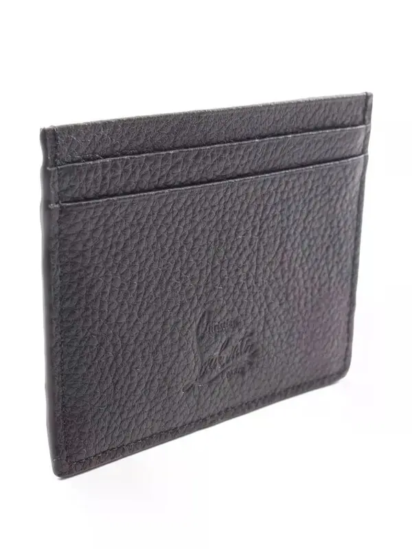 CHRISTIAN LOUBOUTIN Kios Spiked Card Case - Black