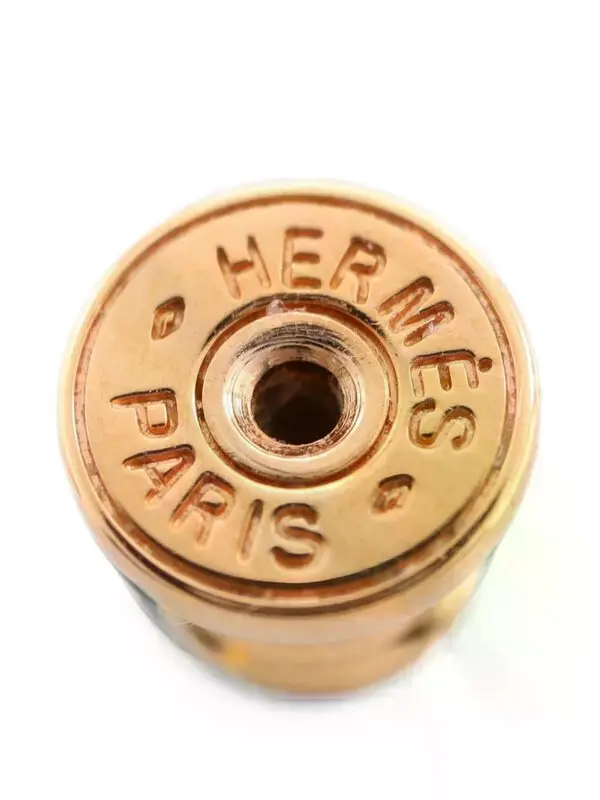 Hermès 2010s Mini Pop H Engraved-logo Earrings