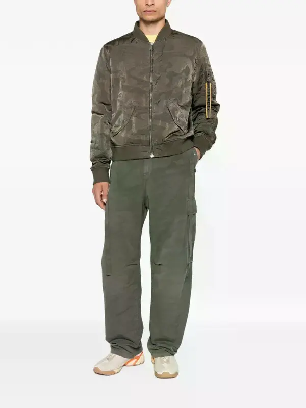 Fendi Camouflage-pattern Cargo Pants - Green