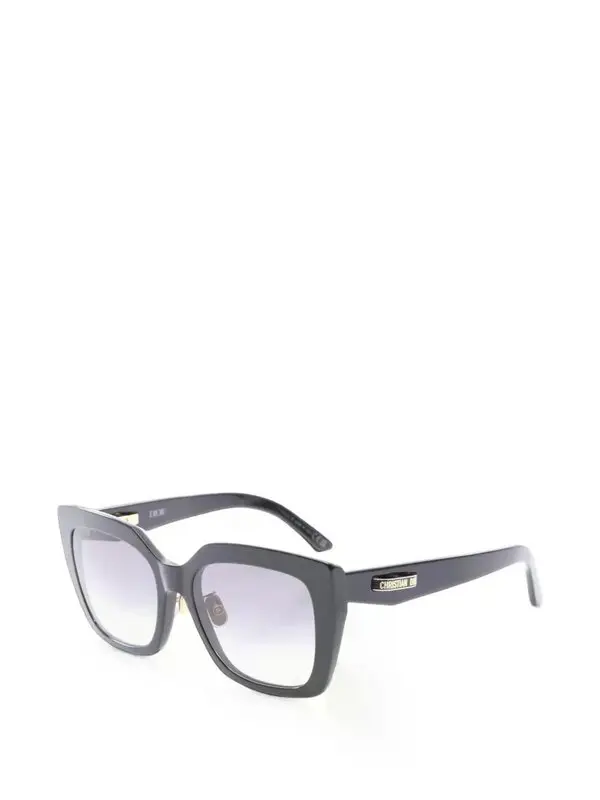 Dior 2010s Square-frame Sunglasses - Black