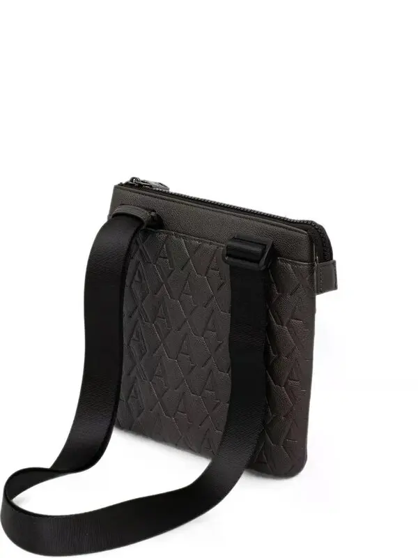 Armani Exchange Logo-embossed Cross Body Bag - Brown