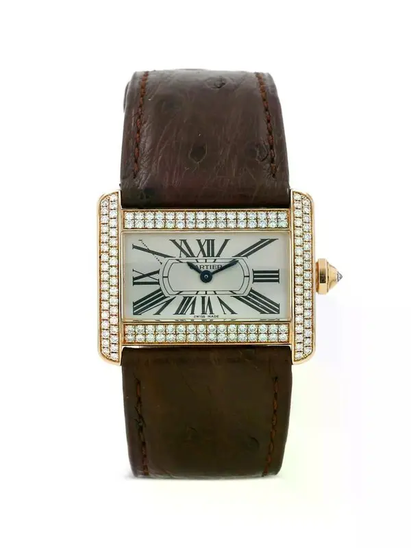 Cartier Tank Divan Diamond 38mm Watch - White