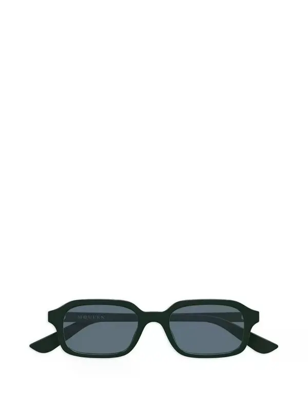Alexander McQueen Rectangle-frame Sunglasses - Green