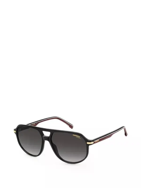 Carrera Eyewear Gradient-lens Pilot-frame Sunglasses - Black
