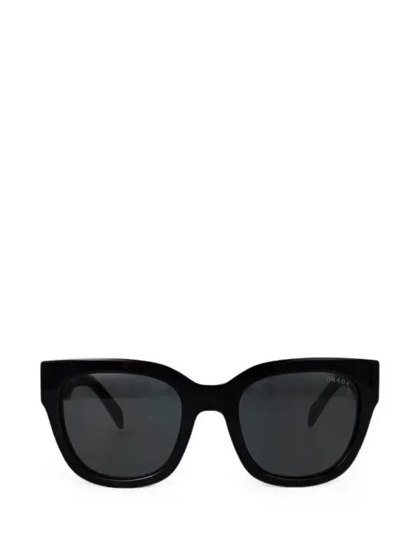 Prada Logo-plaque Sunglasses - Black