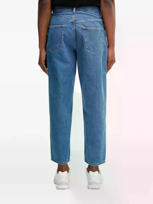 BEAMS Pleated Straight-leg Jeans