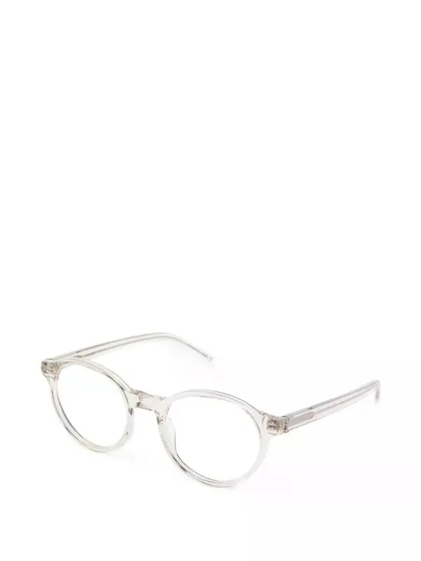 Saint Laurent Round Frame Eyeglasses - Neutrals