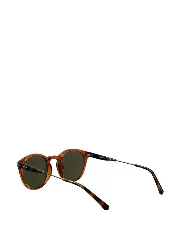 Calvin Klein Round-frame Tortoiseshell Sunglasses
