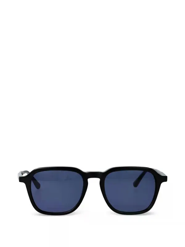 Calvin Klein Square-frame Logo-detail Sunglasses - Black
