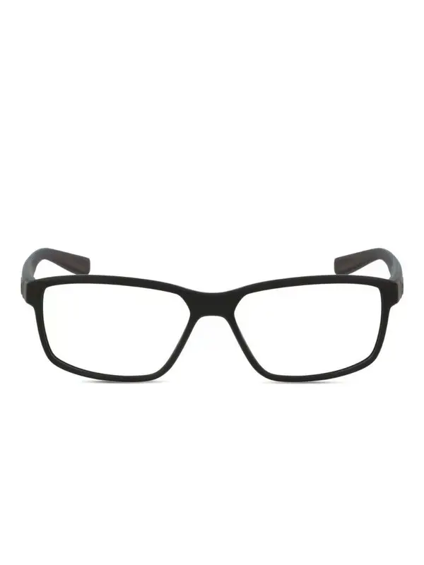Nike Matte-finish Rectangle-frame Glasses - Black