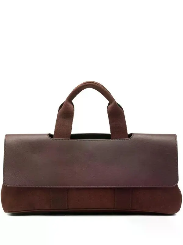 Hermès 2000-2026 Toile And Swift Valparaiso Long Mm Handbag - Brown