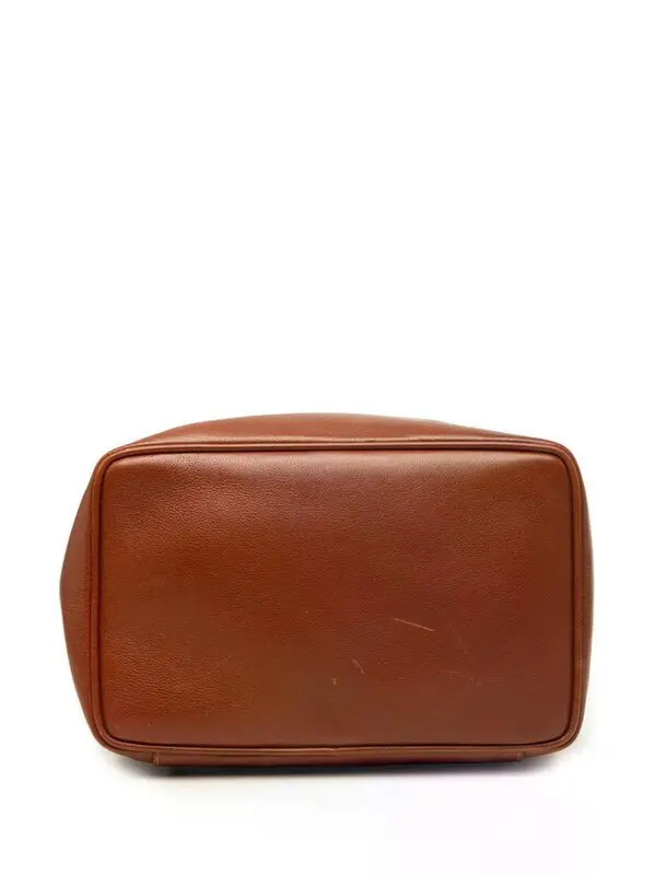 Gucci 20th Century Calfskin Horsebit Vanity Bag - Brown