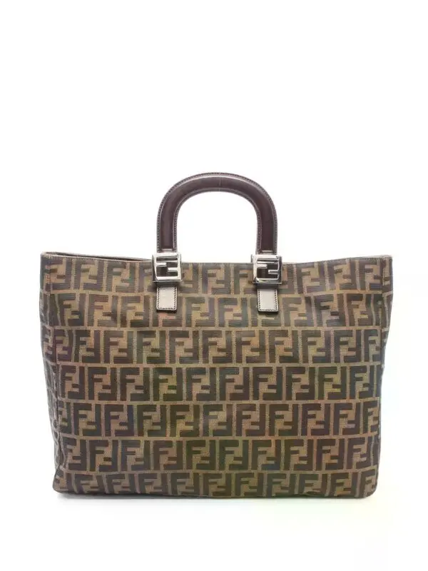 Fendi 2010s Zucca Tote Bag - Brown