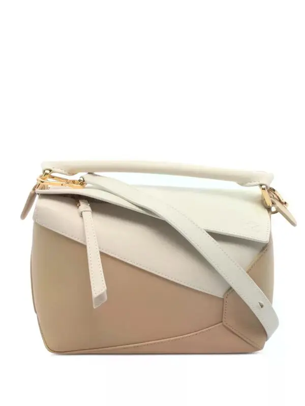 Loewe 2010s Small Puzzle Edge Tote Bag - Neutrals