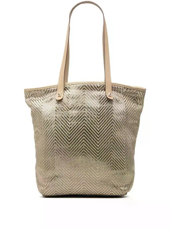 Hermès 2009 Polyester And Leather Chennai Mm Tote Bag - Neutrals
