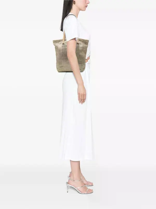 Hermès 2009 Polyester And Leather Chennai Mm Tote Bag