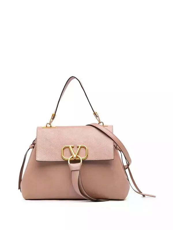 Valentino Garavani Medium Grained Calfskin Vring Top Handle Bag