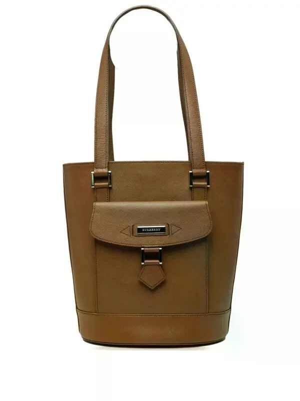 Burberry 2000-2017 Leather Bucket Bag - Brown