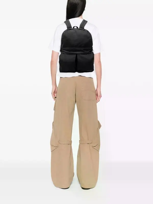 Burberry Nylon And Leather Trimmed Backpack
