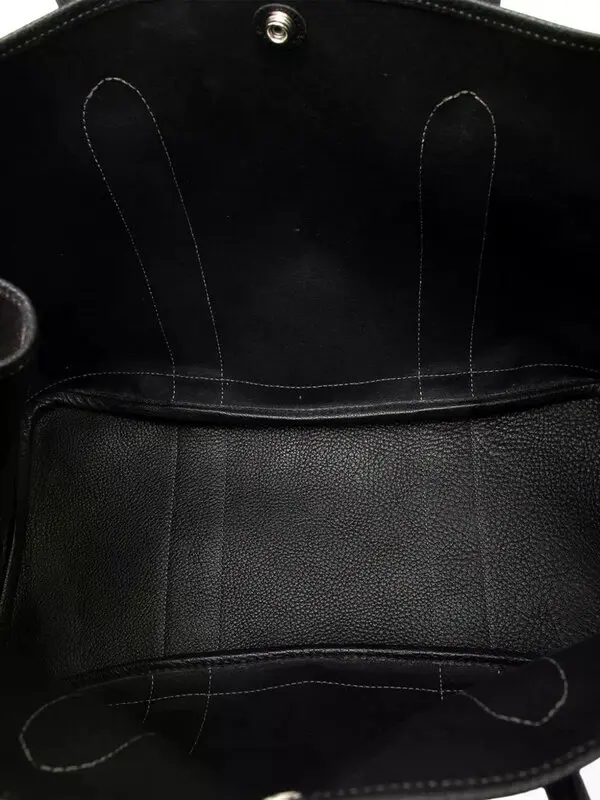 Hermès 2006 Toile And Negonda Garden Party 36 Tote Bag - Black