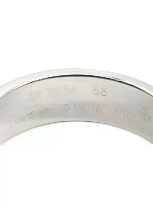 Cartier 18k White Gold Love Ring - Silver