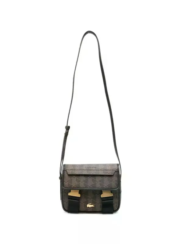 Lacoste Monogram-print Buckle-fastening Shoulder Bag
