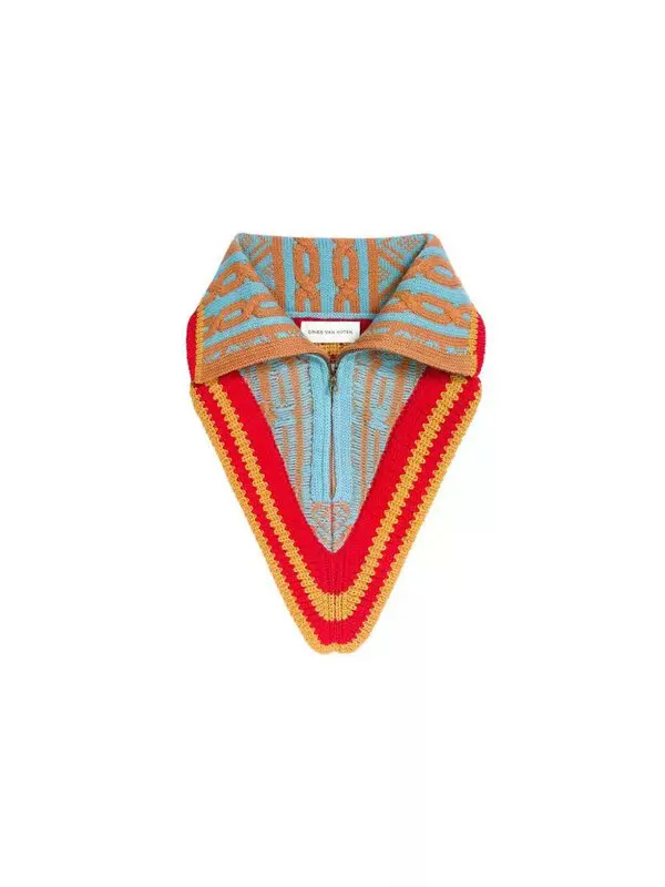 Dries Van Noten Jacquard Wool Collar