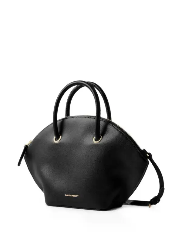 Claudie Pierlot Smooth Leather Handbag With Gold-tone Hardware