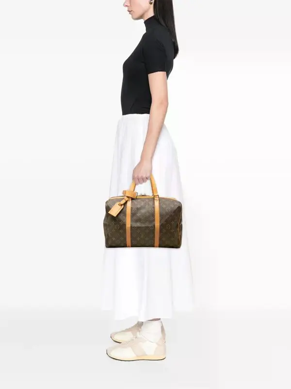 LOUIS VUITTON Monogram Sac Souple 35 Travel Bag - Brown