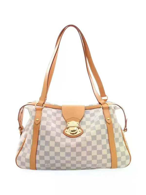 LOUIS VUITTON 2010 Pm Stresa Damier Azur Tote Bag - White