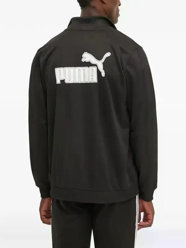 PUMA Logo Print Zip-up Sweater