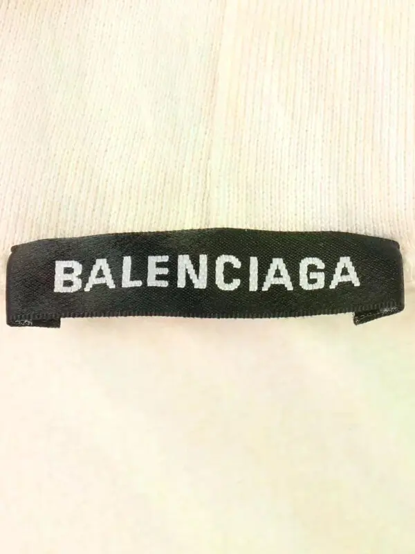 Balenciaga 2000s Logo Print Cotton Hoodie