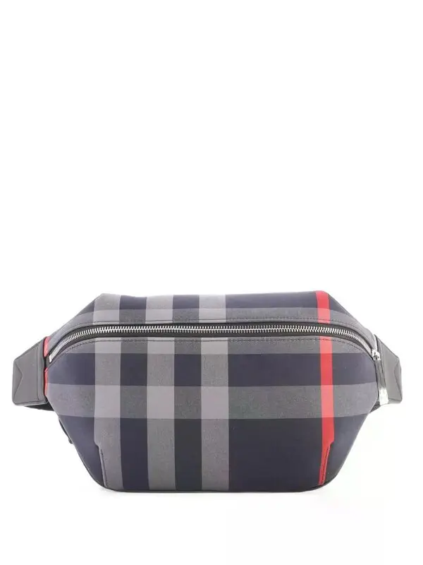 Burberry Sonny House Check Canvas Belt Bag - Black