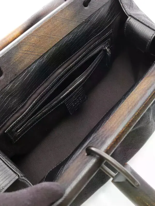 Gucci 2000s Gg Wood Handbag