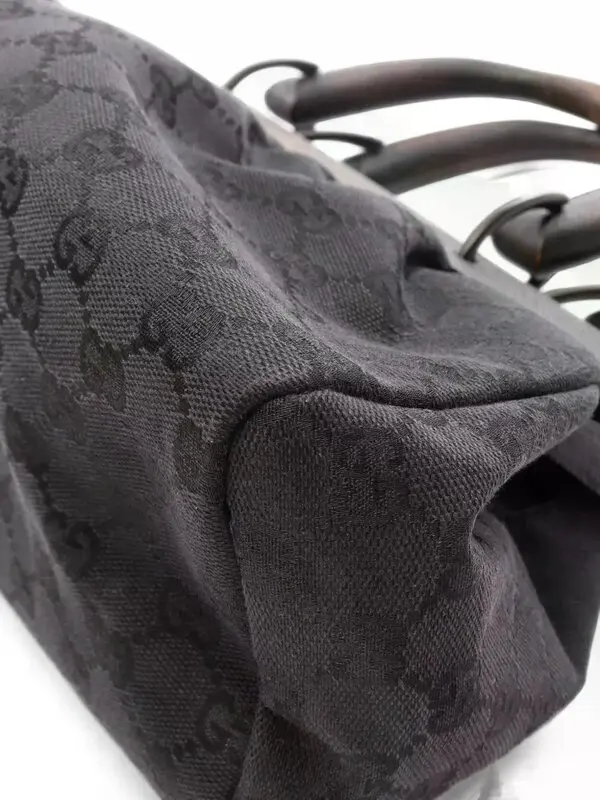 Gucci 2000s Gg Wood Handbag