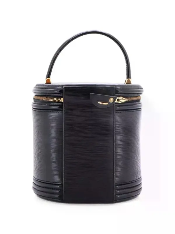 LOUIS VUITTON Cannes Beauty Case Epi Leather Satchel - Black