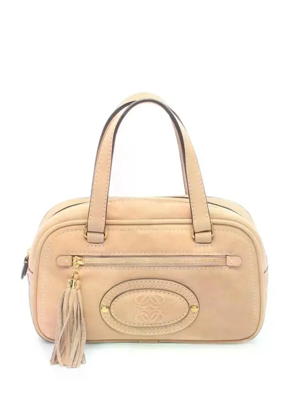Loewe 2010s Madrid Anagram East-west Bag - Neutrals