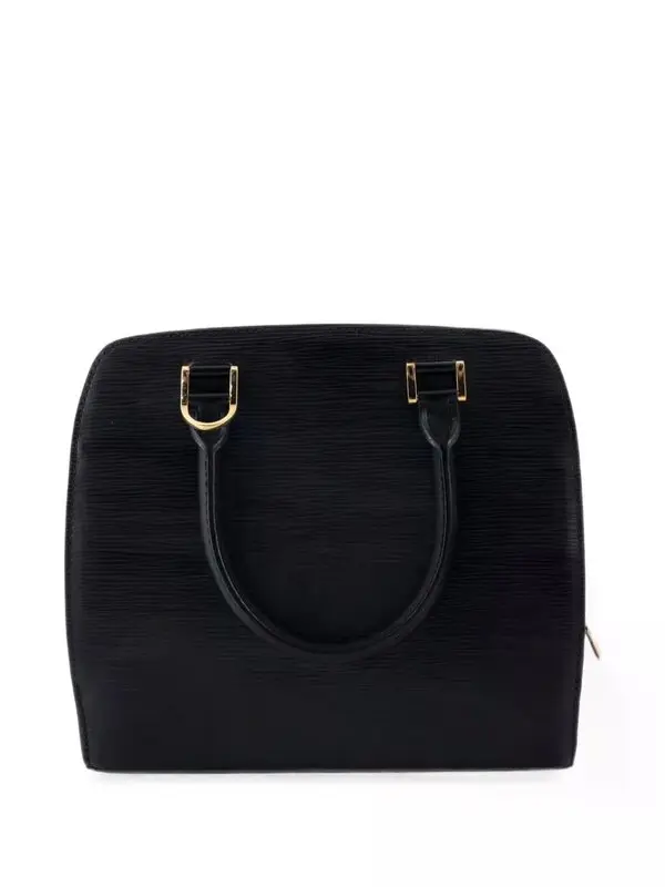LOUIS VUITTON Pont Neuf Handbag Epi Leather Satchel - Black