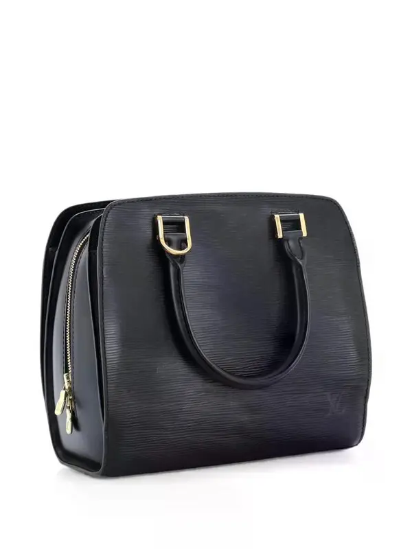 LOUIS VUITTON Pont Neuf Handbag Epi Leather Satchel - Black