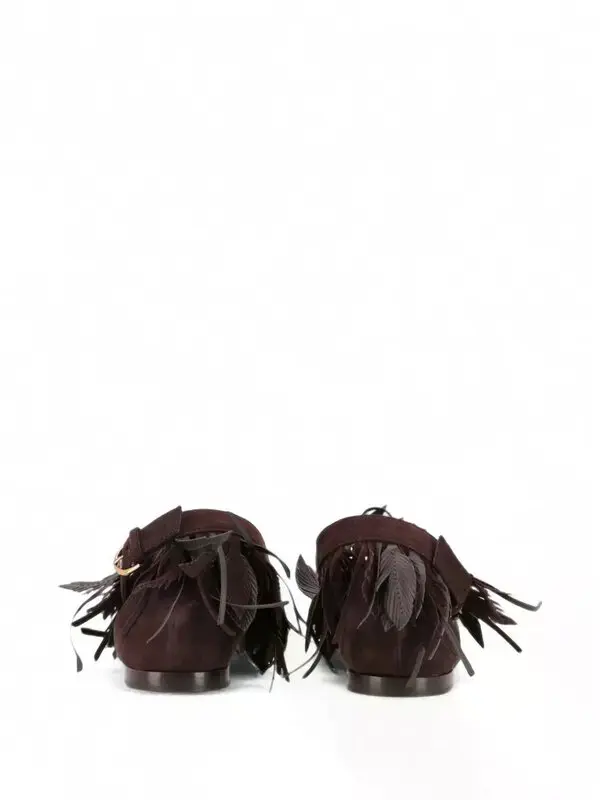TOD'S Feather-embellished Sandals