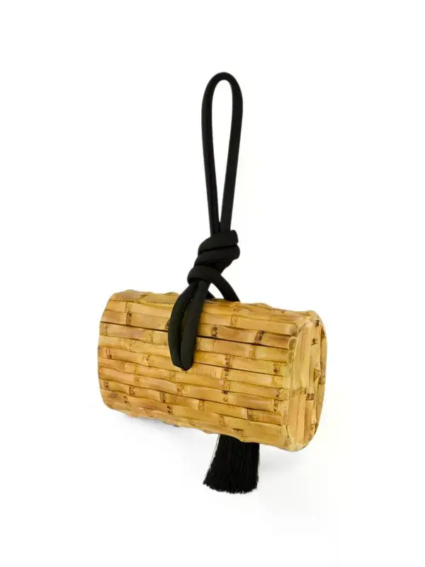 Glorinha Paranagua Tanit Bamboo Clutch Bag