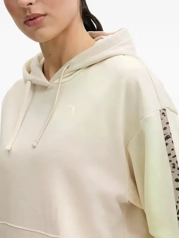 PUMA Animal-print Logo-embroidered Hoodie